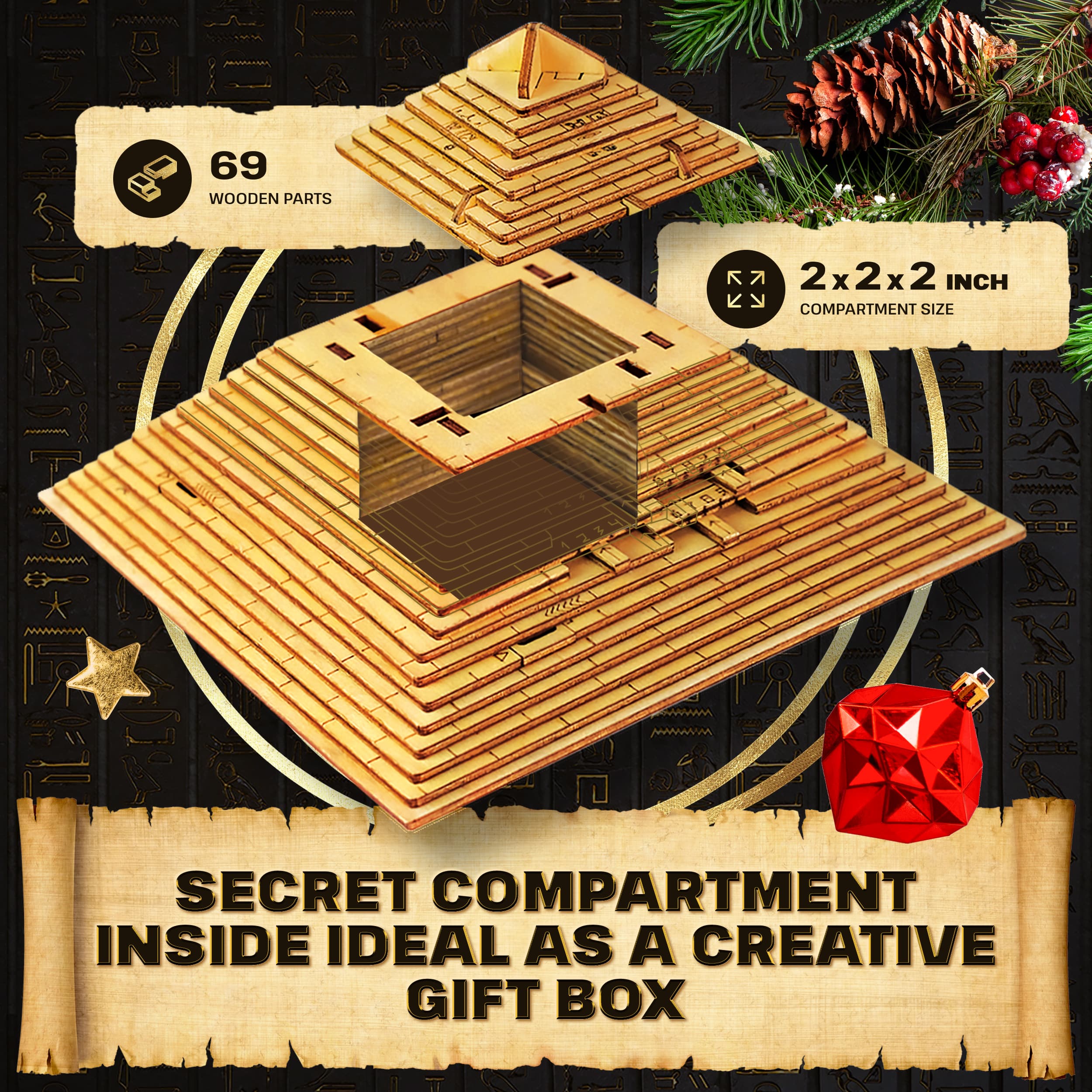 Buy Quest Pyramid - $59.90. Best Wooden and Escape puzzles from ESC WELT